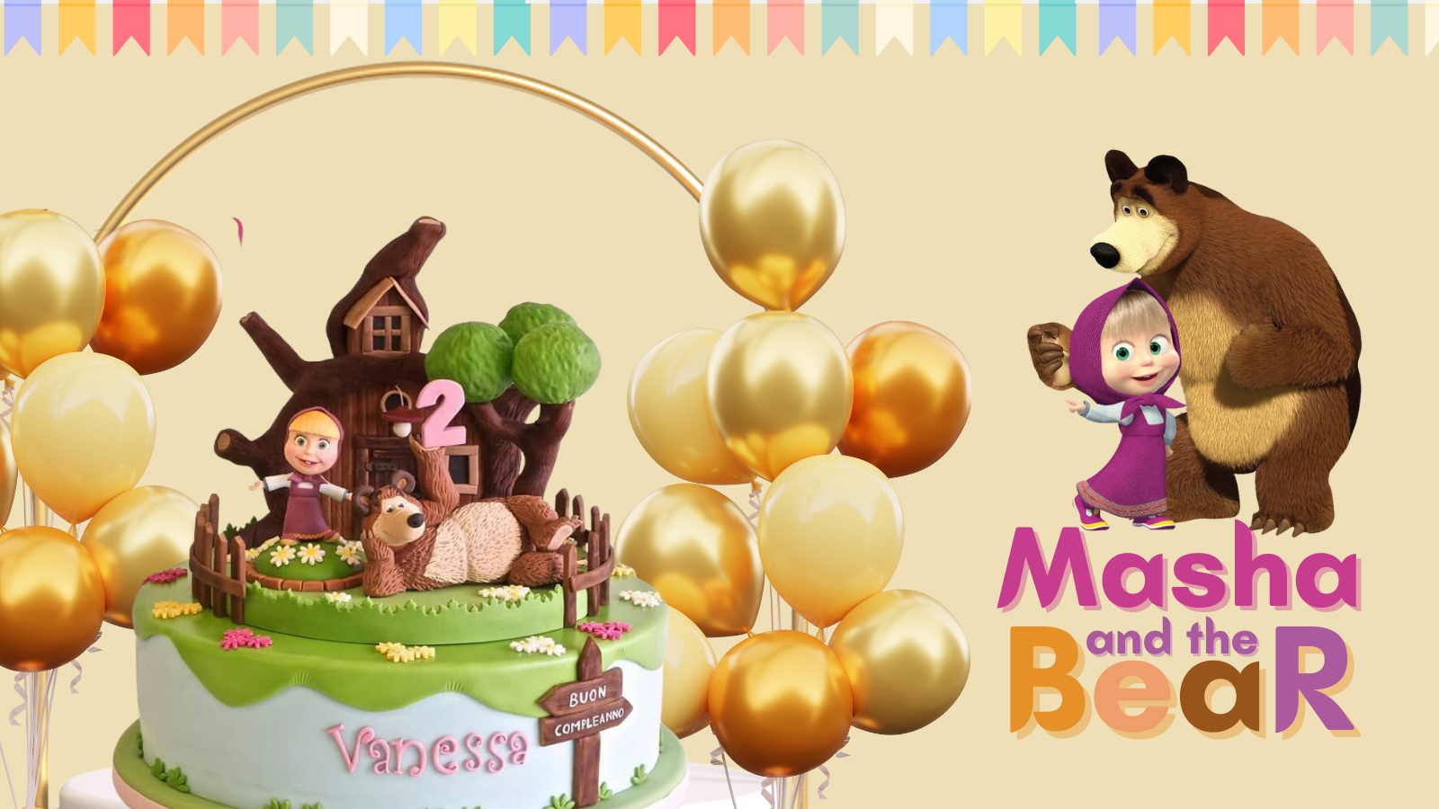 Masha and The Bear Theme Birthday Decoration – Theme My Party