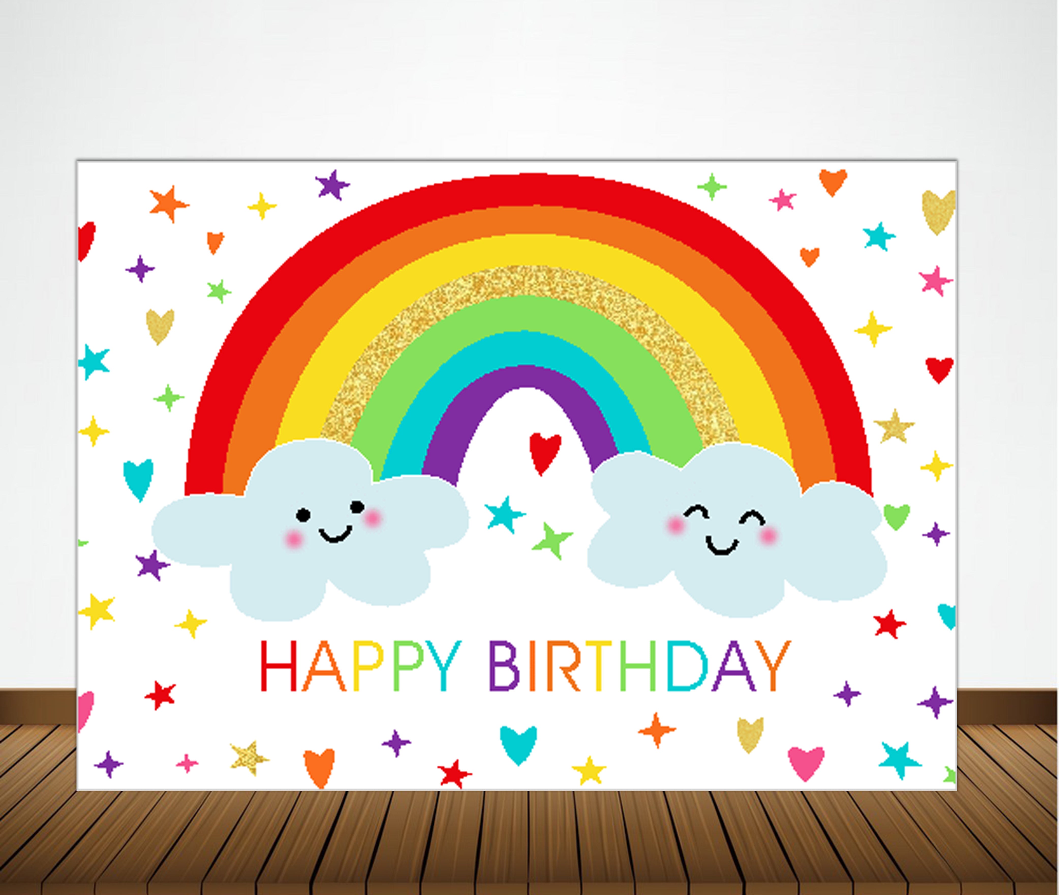 Rainbow Party Theme Birthday Decoration – Theme My Party