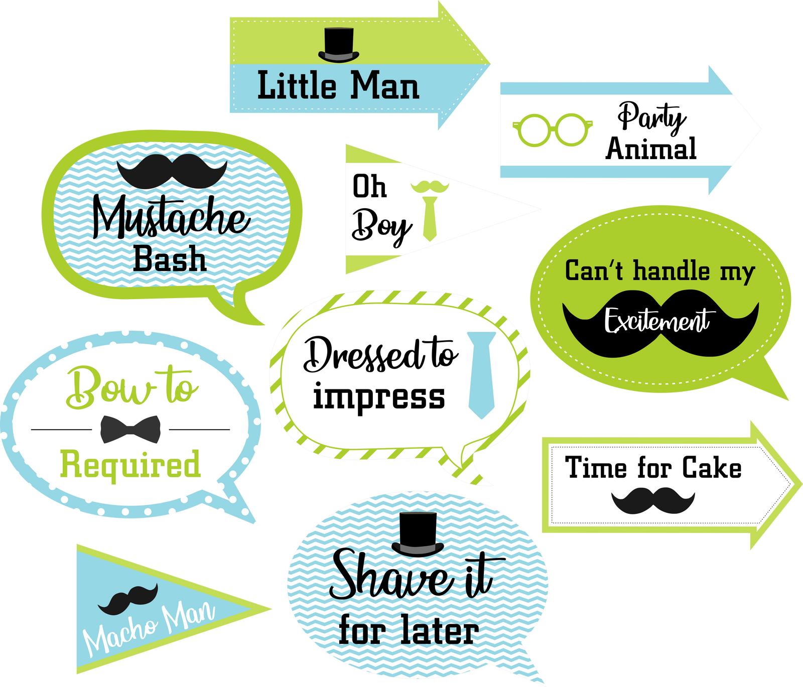 Buy Online Little Man First Birthday Party Decoration Party Supplies Thememyparty Theme My Party