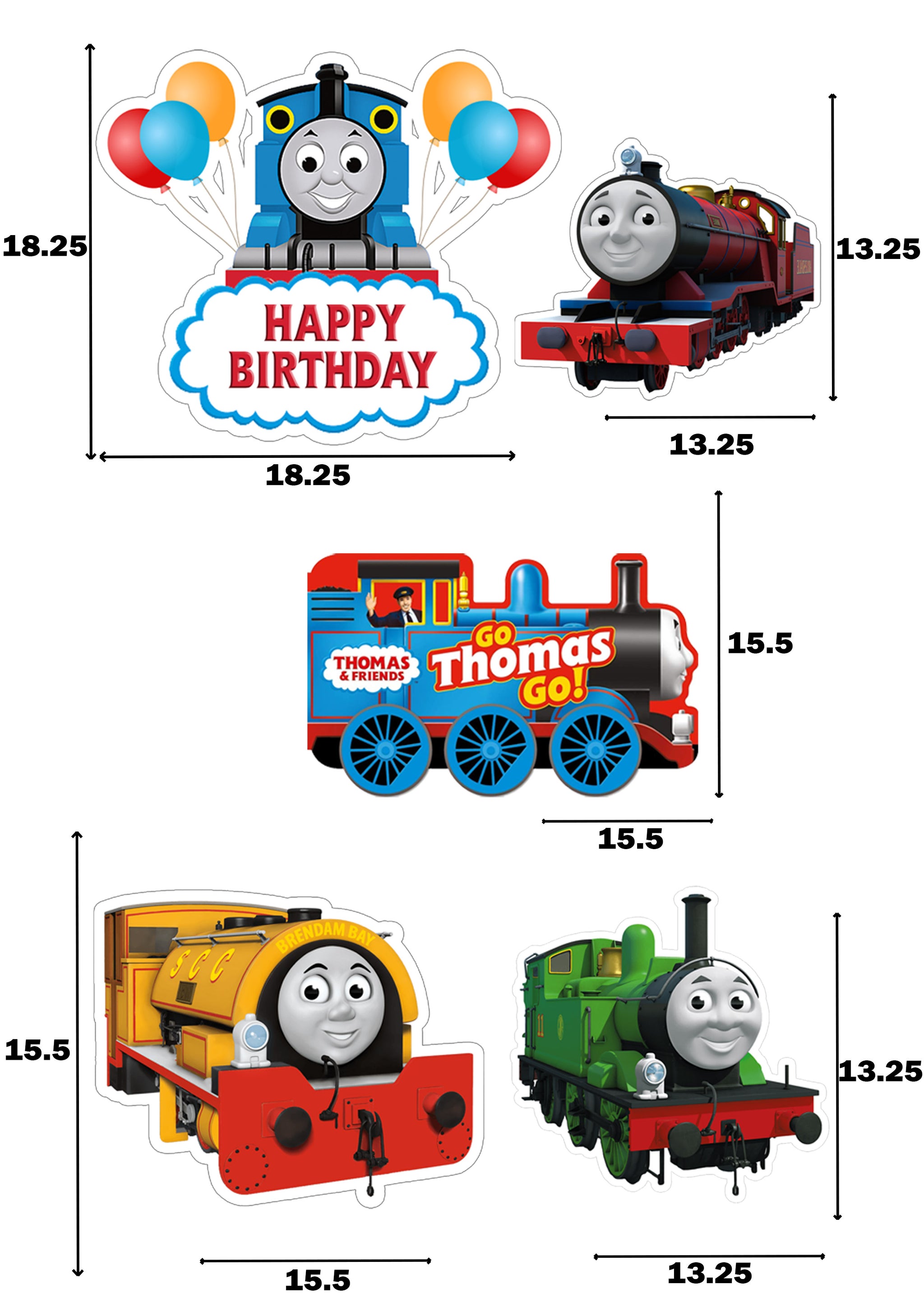 Buy Thomas & Friends Theme Party Cutouts | Party Supplies ...